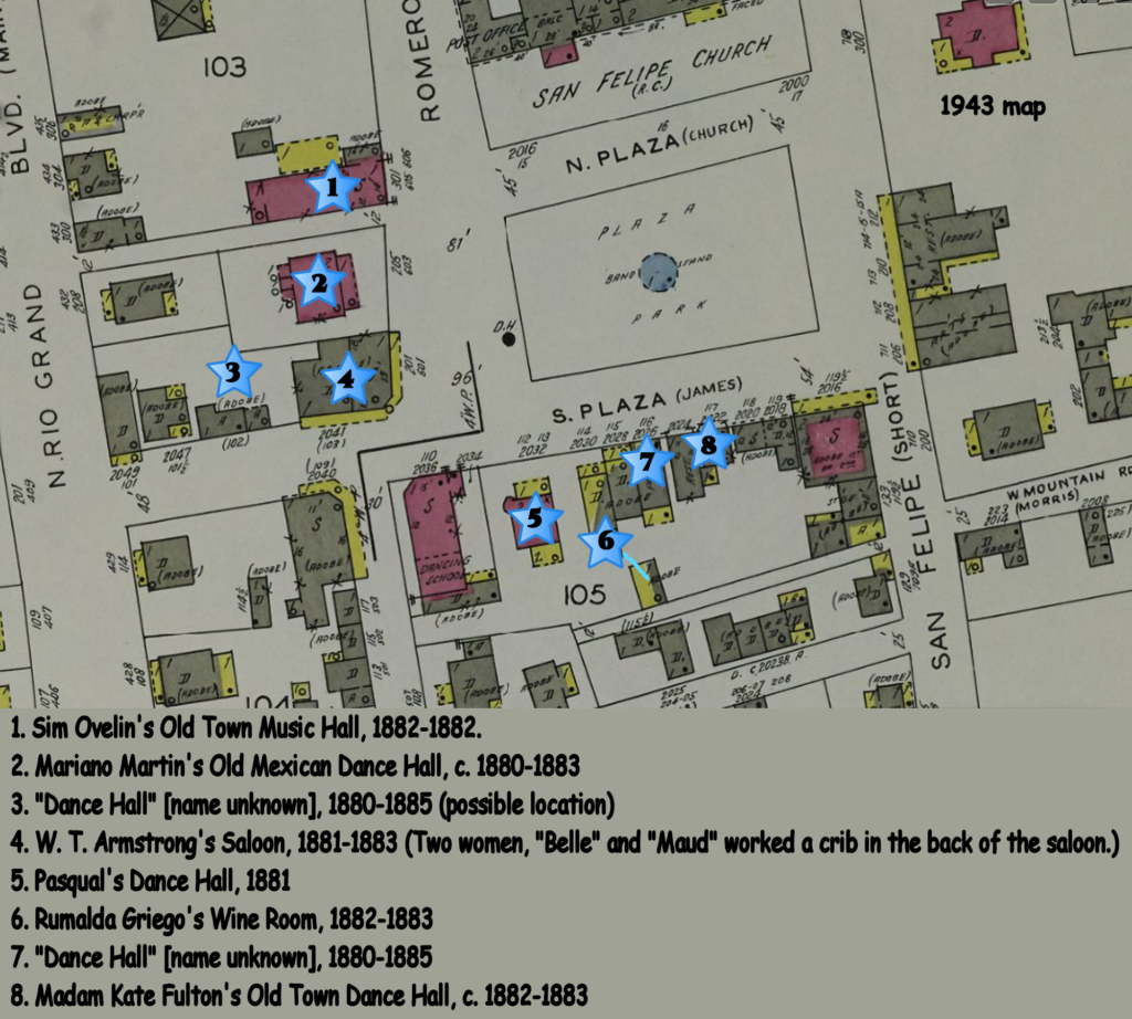 The Red Light District in Old Town Albuquerque in the 1880s